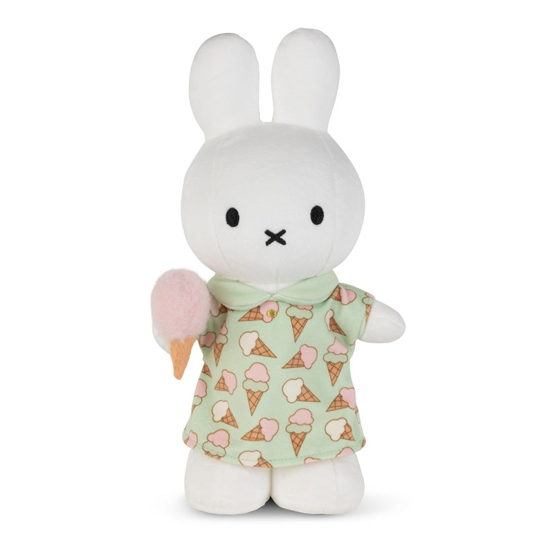Miffy Standing Ice Cream Dress Plush Toy 24cm NZ | Bon Ton Toys – OCARE NZ