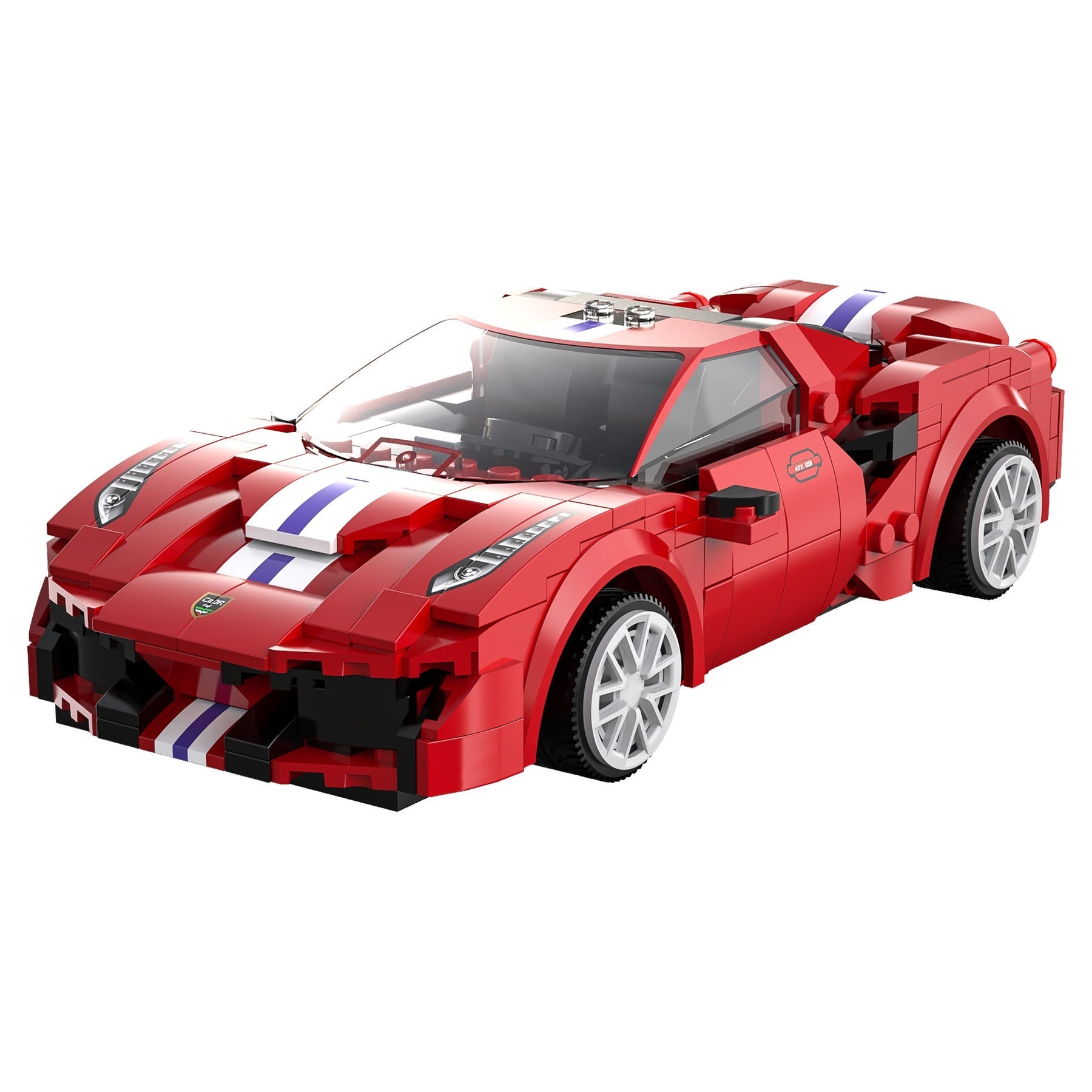 CaDA 1:20 Ferrari 488 Racing Car Dual Control RC Brick Model Kits ...