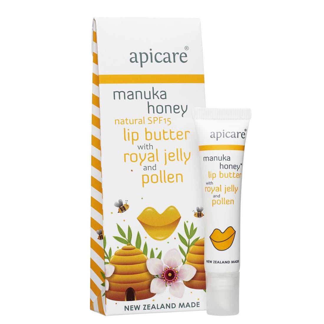 Apicare Manuka Honey Royal Jelly & Pollen Lip Butter 8g | Ocare Health ...