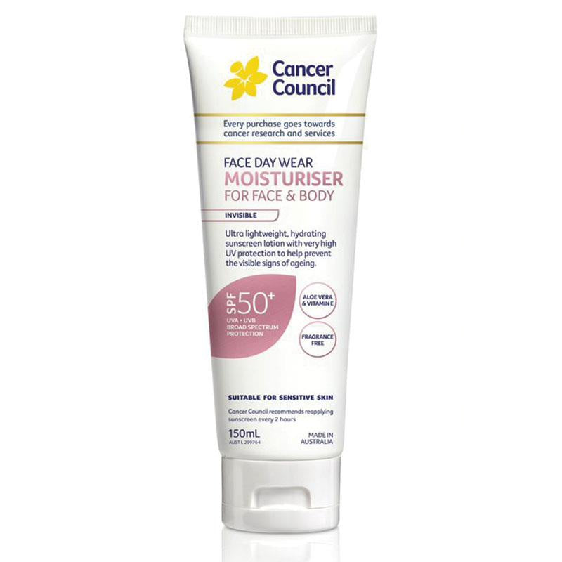 Cancer Council SPF 50+ Face & Body Moisturiser 150ml | Ocare Health&Beauty