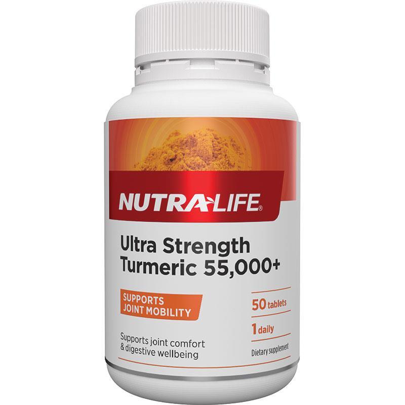Nutra-Life Ultra Strength Turmeric 55000+ 50 Tablets | Ocare Health&Beauty